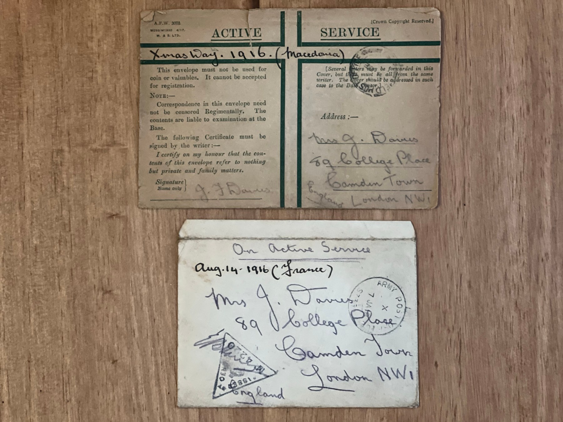 Letters From The Trenches – Old Front Line