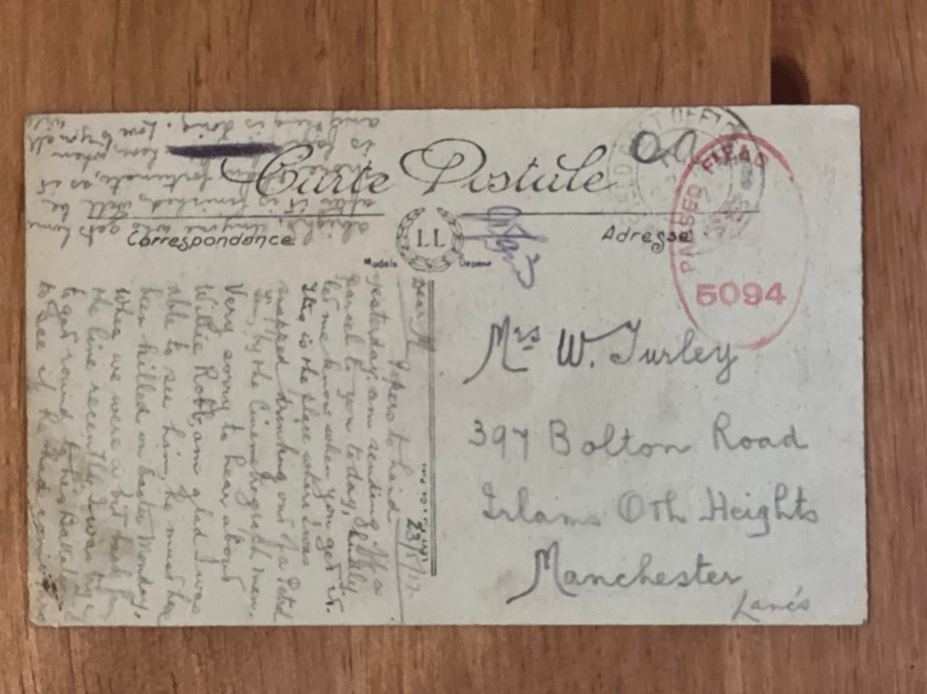 Letters From The Trenches – Old Front Line